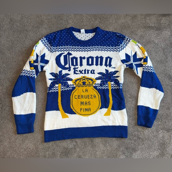 Corona | Sweaters | Corona Extra Adult Size Large Blue White Holiday ...